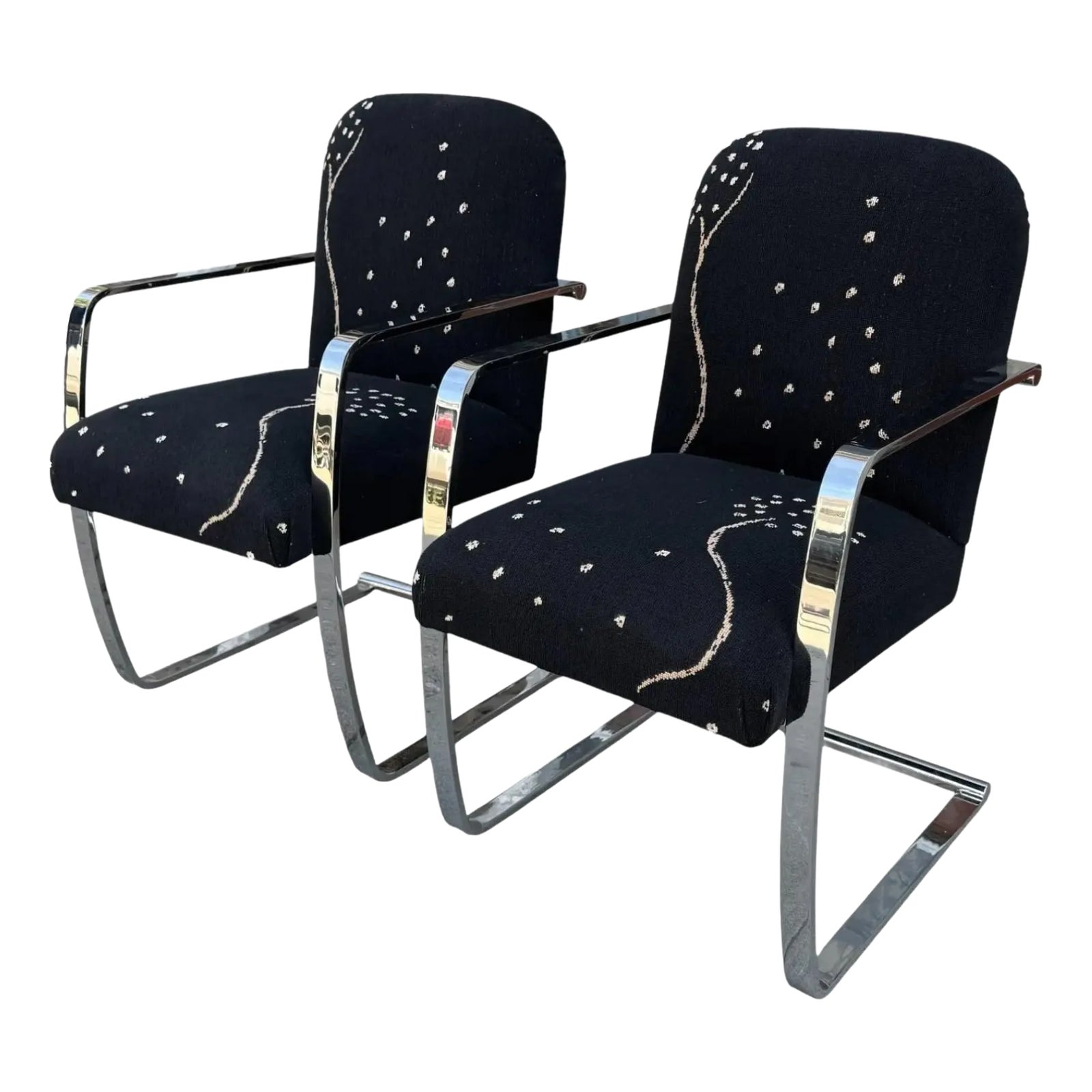 Pair of J Robert Scott Modern Designer Arm Chairs | Chairish