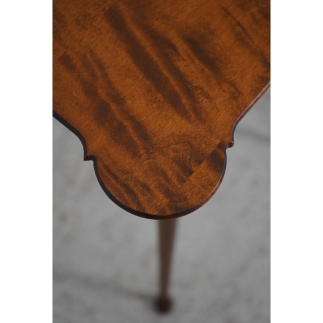 Riverbend Tiger Maple Porringer Occasional Table | Chairish