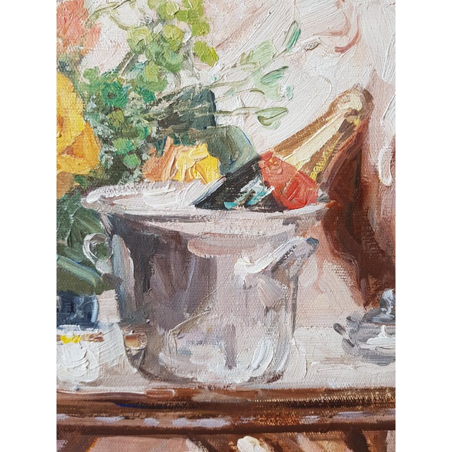 Zeytline Leon - Belle Epoque Scene - Women in Paris - Large Oil on ...