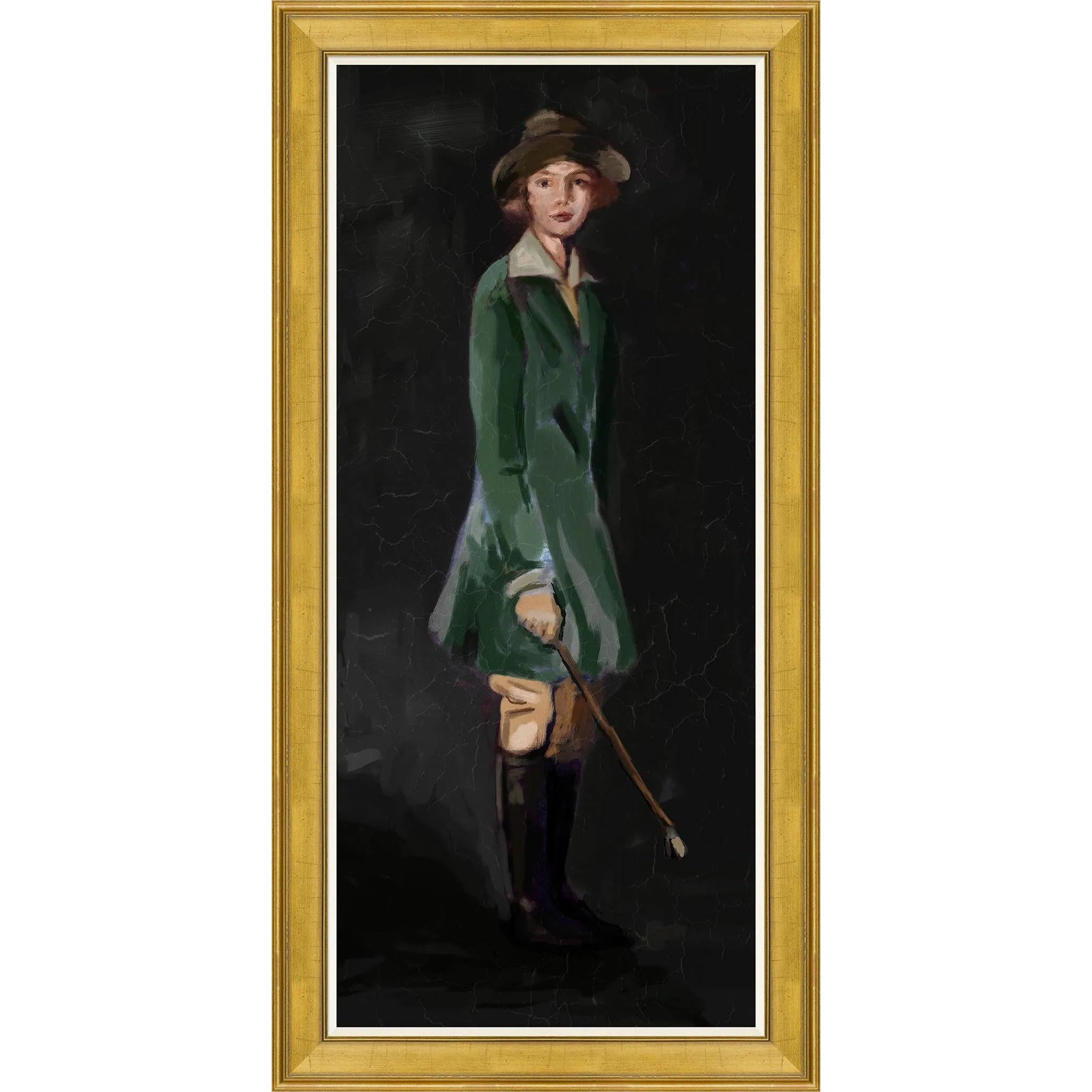 Parthenia Canvas - Hand Embellished Framed Art | Chairish