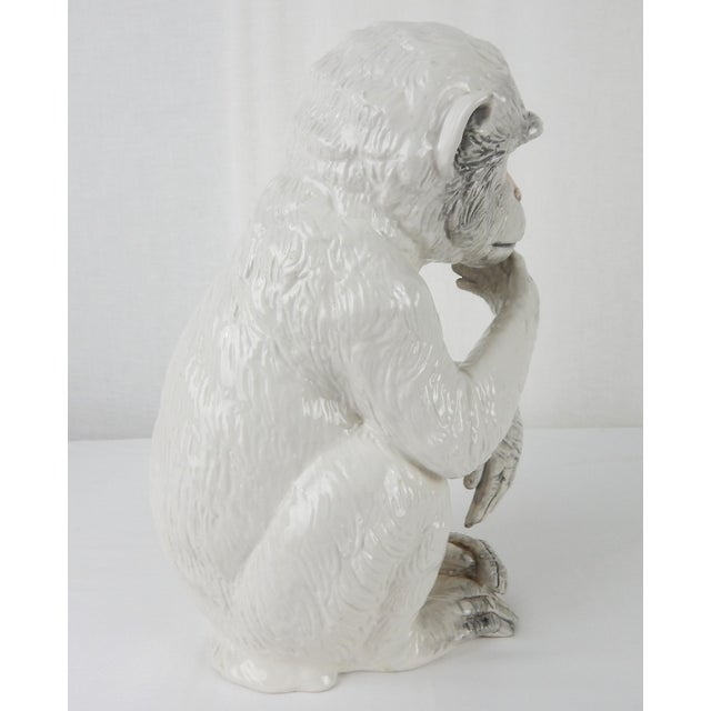 1970s Italian Ceramic Monkey Figure | Chairish