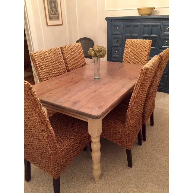 Pottery Barn Farmhouse Dining Table | Chairish