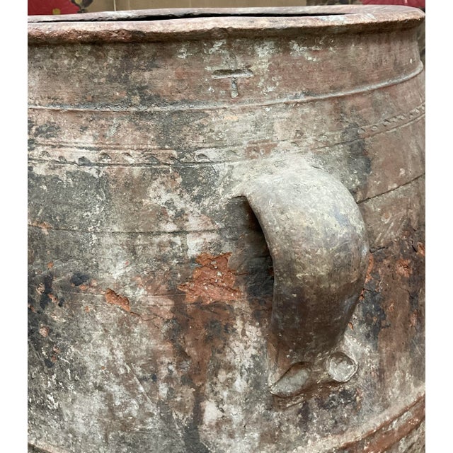 Large Antique Mediterranean Pithari Vessel | Chairish