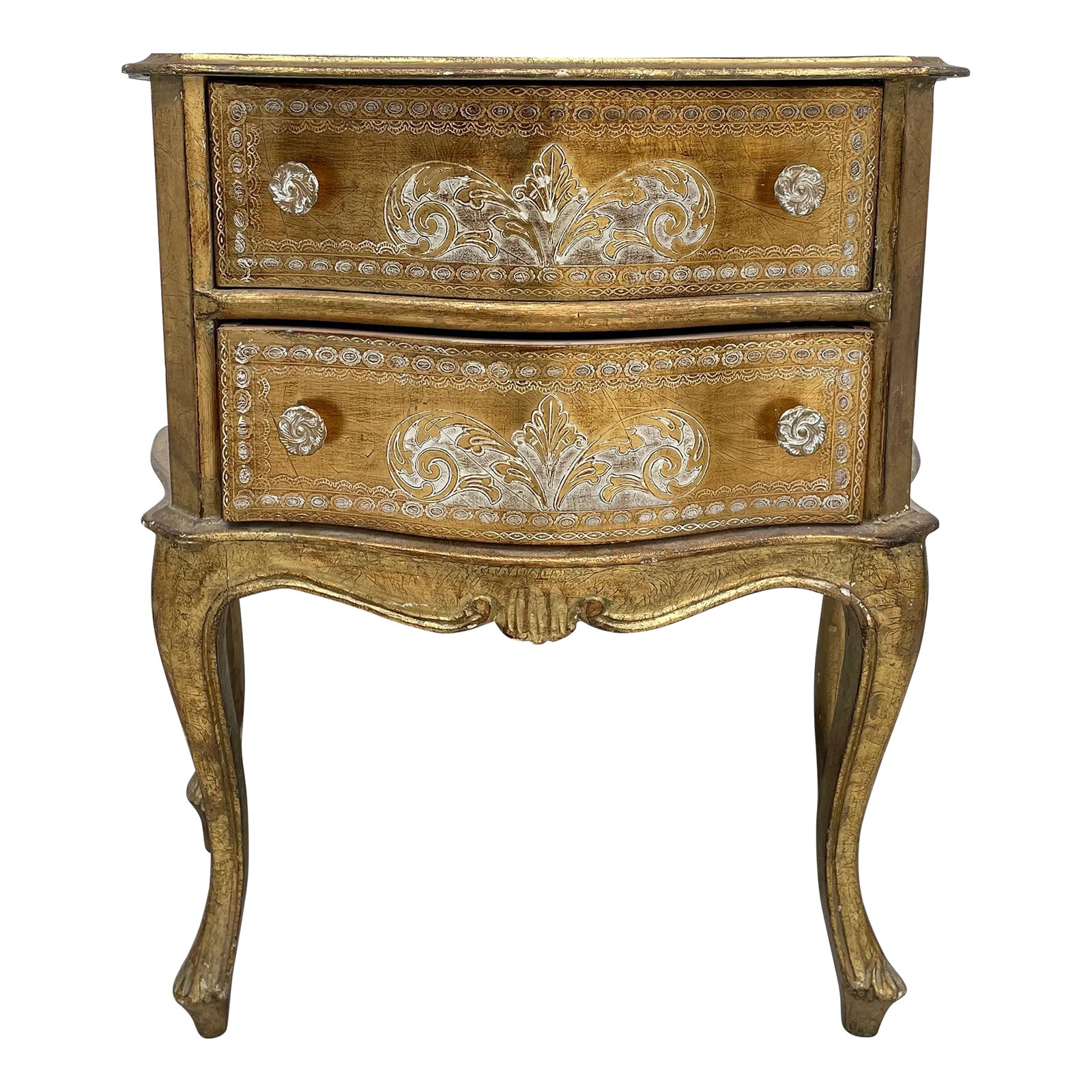 Italian Florentine Nightstand | Chairish
