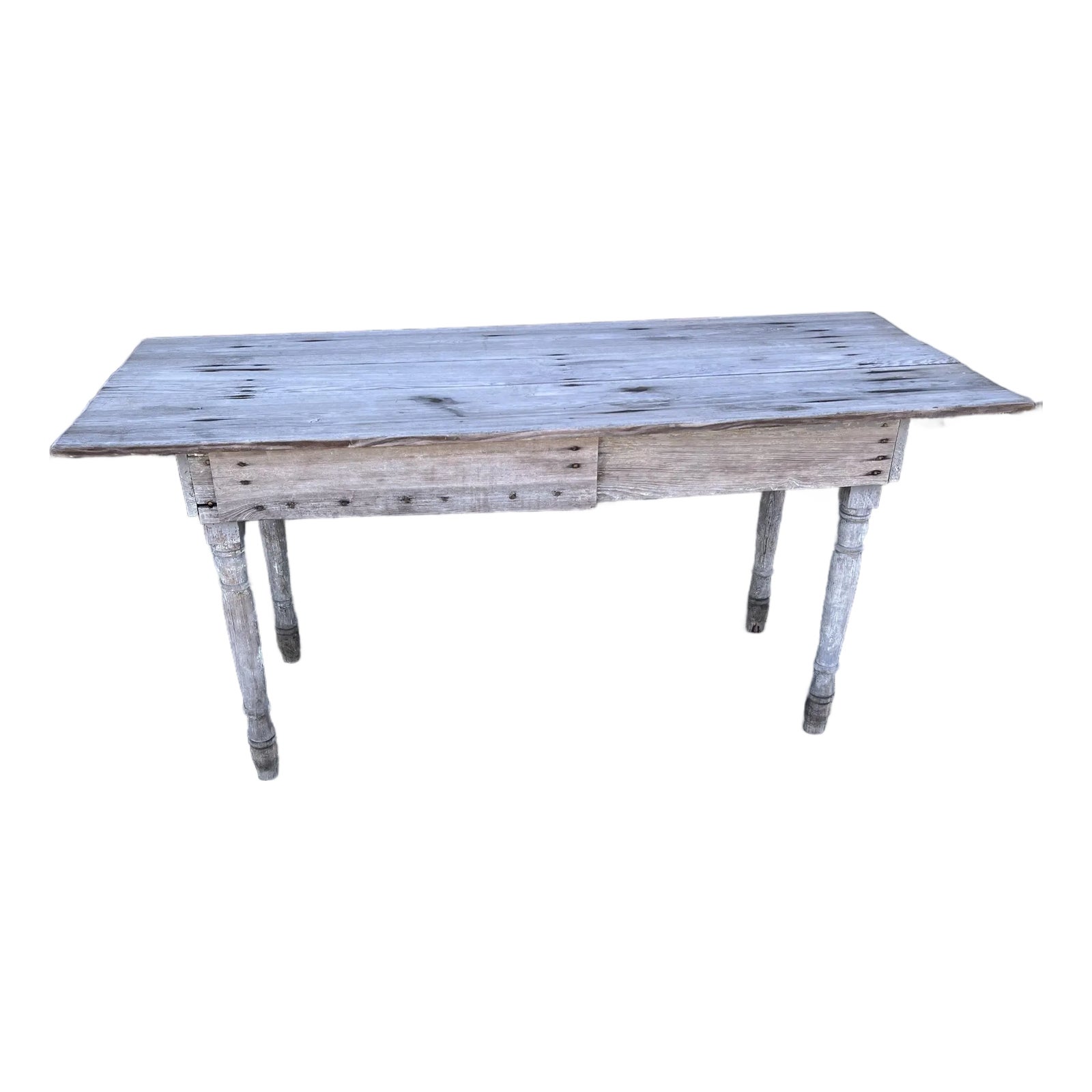 Rustic Primitive Farmhouse Table | Chairish