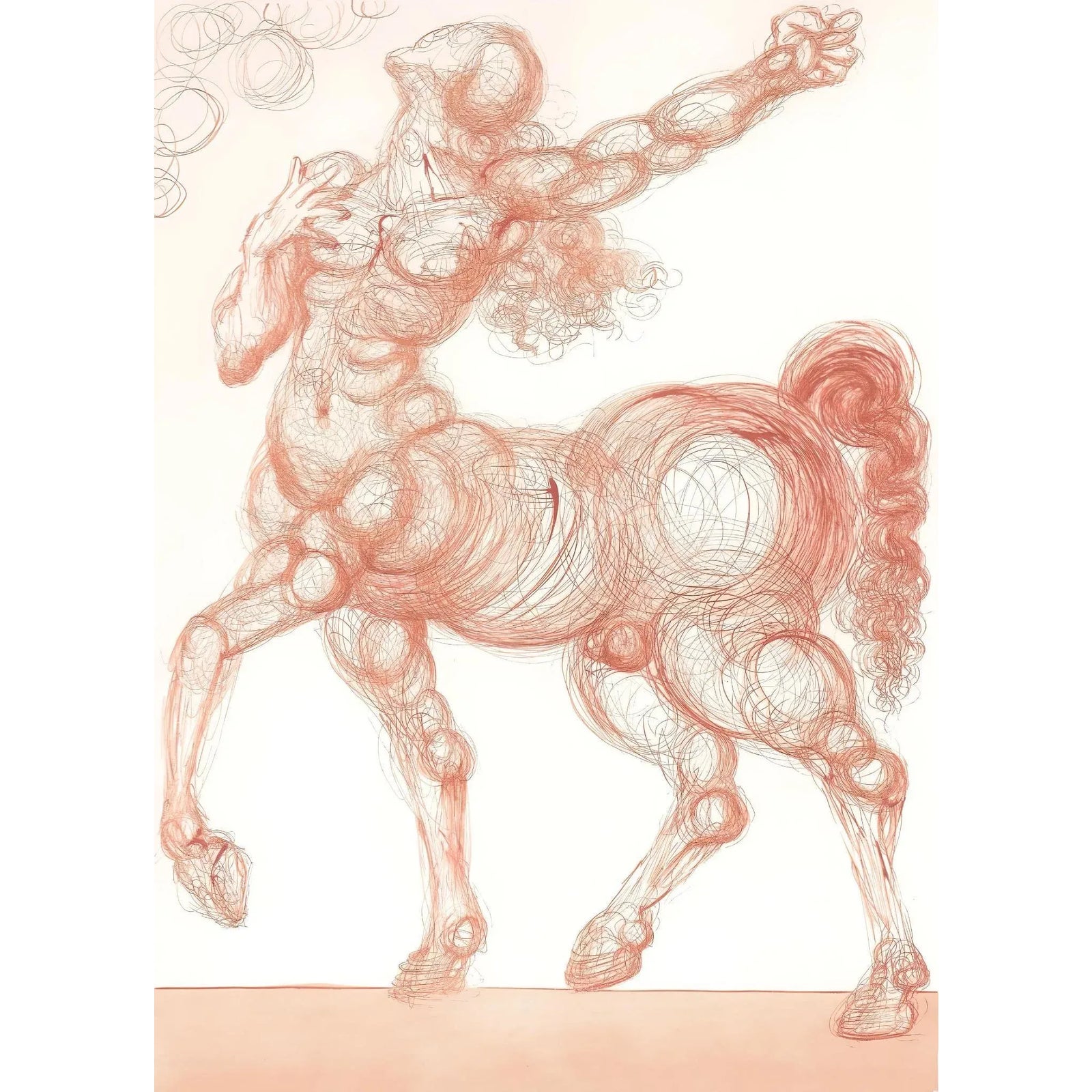 Salvador Dalí­, The Centaur (Michler/Löpsinger 1039-1138; Field 189-200 ...