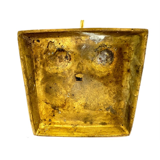 Vintage Brass Cat Butler Statue | Chairish