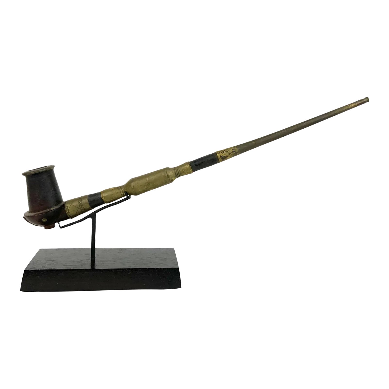 Early 20th Century Ceremonial Pipe of the Dinka Tribe Professionally ...