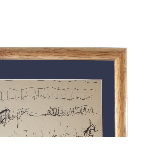 1960s “Homage to the New American Flag” Abstract Ink Drawing by Harry ...