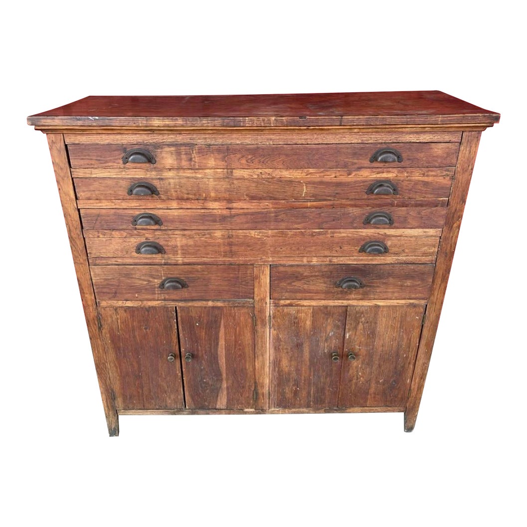 Late 19th Century Antique Typesetting Cabinet | Chairish