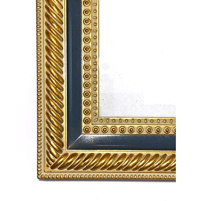 Vintage Gilt & Black Italian Classical Wood Frame | Chairish