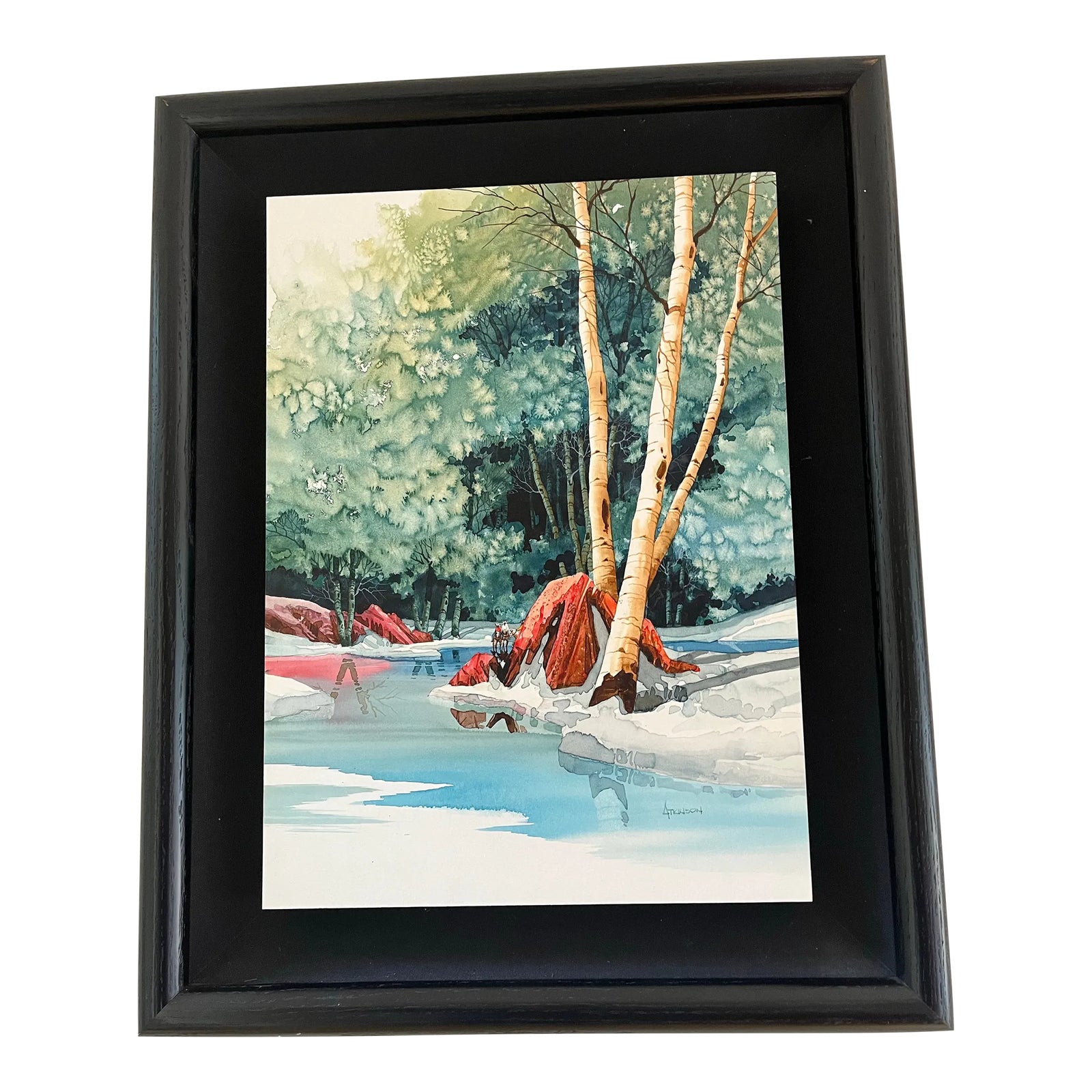 2000’s Signed Original Painting by Michael Atkinson, Water Color ...