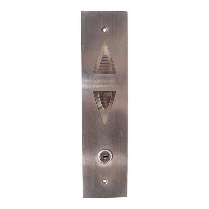 Reclaimed Brass Directional Arrows Elevator Plate | Chairish