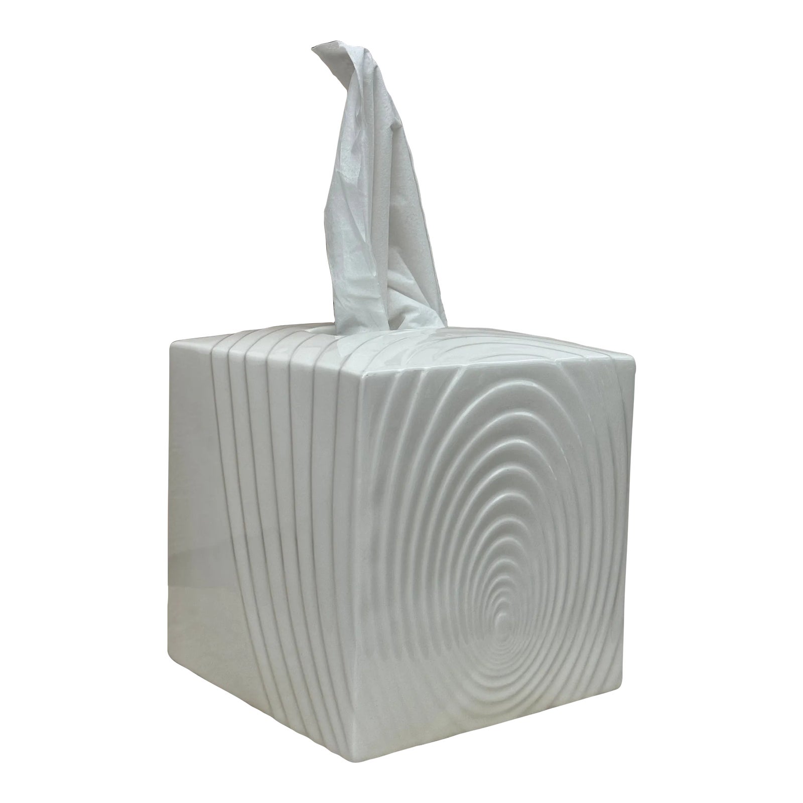 Jonathan Adler Happy Home Tissue Box Cover | Chairish