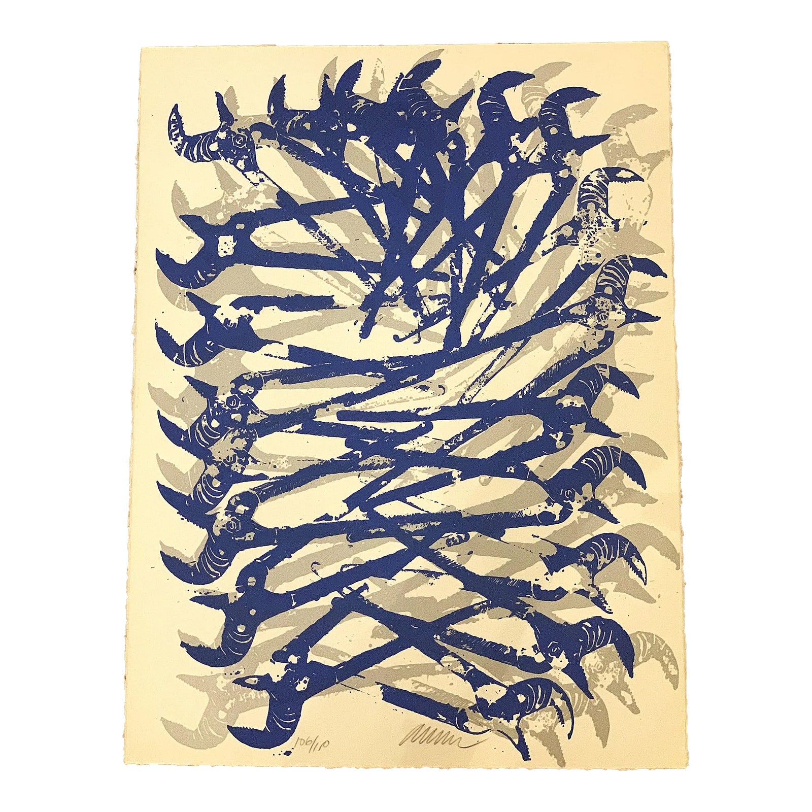 1979 Arman French Hydra Screenprint | Chairish