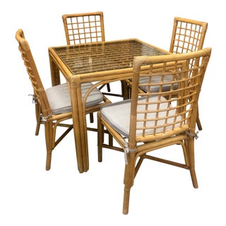 Vintage & Used Bamboo Dining Sets | Chairish