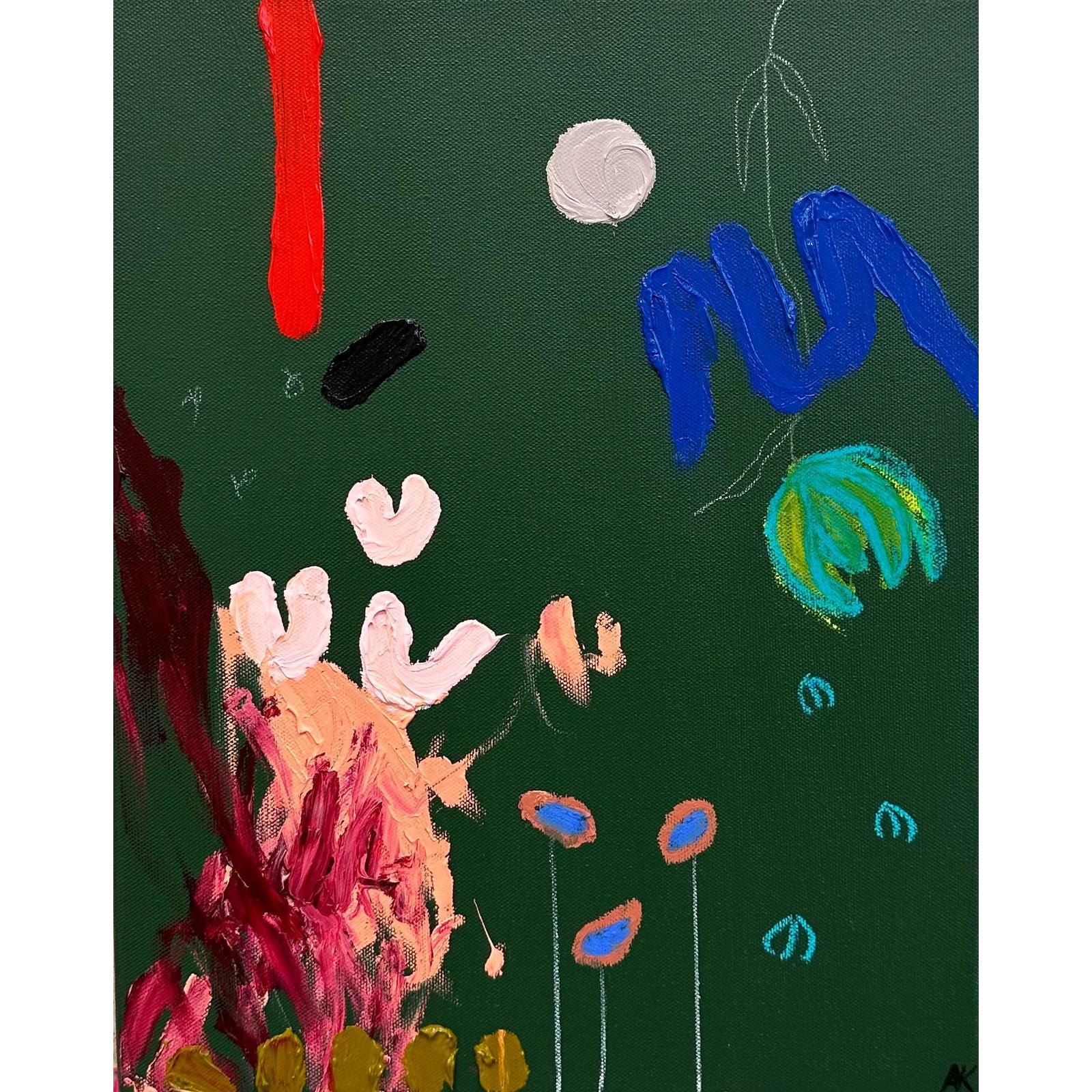 Ak Hardeman Original Abstract Painting - "Parure No. 501" | Chairish