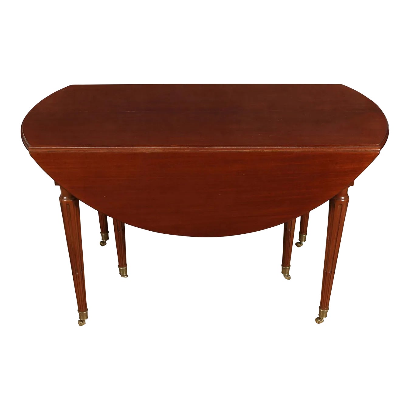 Louis XVI Mahogany Extension Table With Leaves | Chairish
