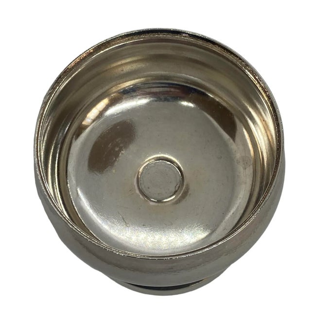 Mid 20th Century Silver Plated Rose Bowl Flower Frog Arranger Vase by ...