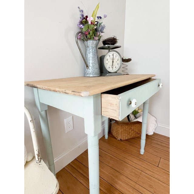 Late 19th Century Early Antique Pine One Drawer Table | Chairish