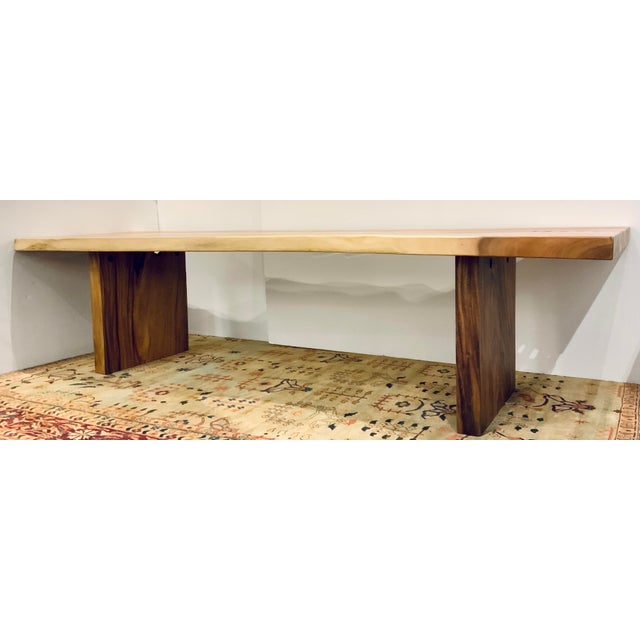 Custom Organic Modern Live Edge Natural Wood Dining Table | Chairish