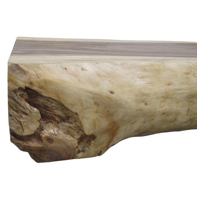 Smooth Curved Living Edge Coffee Table | Chairish