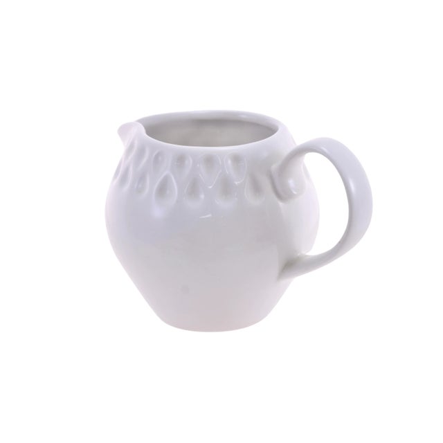 Ben Seibel Design Intaglio Teardrop Pattern Pitcher | Chairish