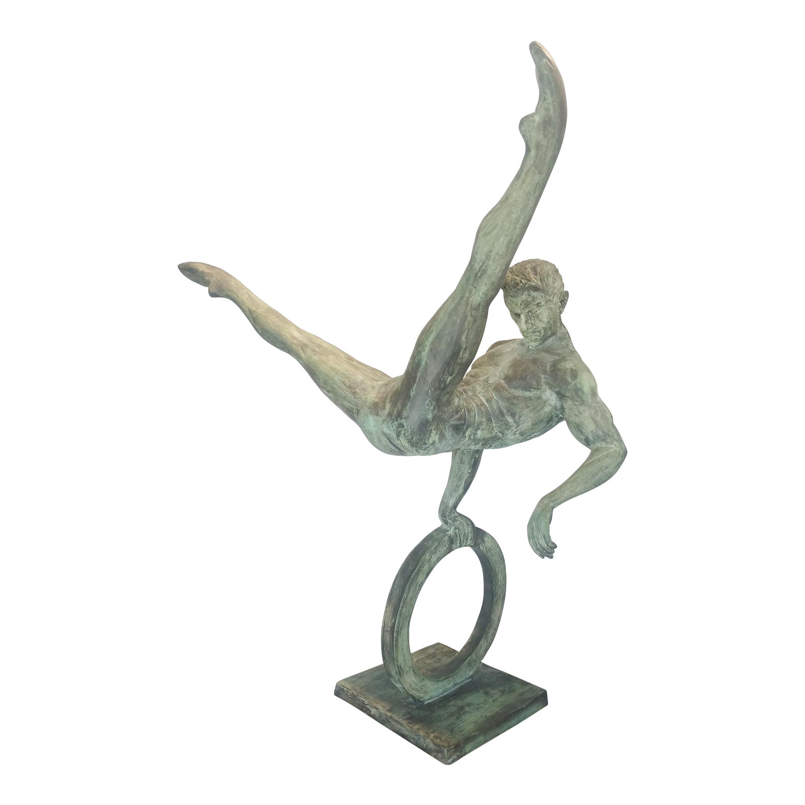 Large 40 Inch Tall Olympic Gymnast Bronze Statue After Richard ...