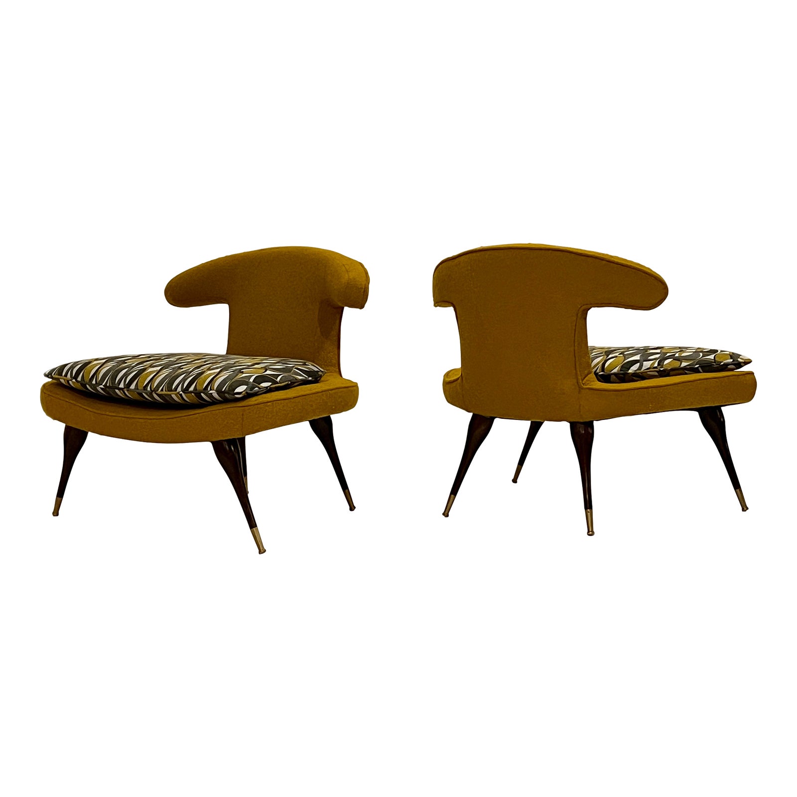 Karpen Style Horn Chairs | Chairish