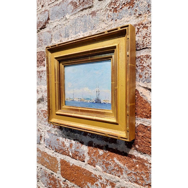 Frank Coburn - 1920s Los Angeles Harbor Scene - Impressionist Oil ...