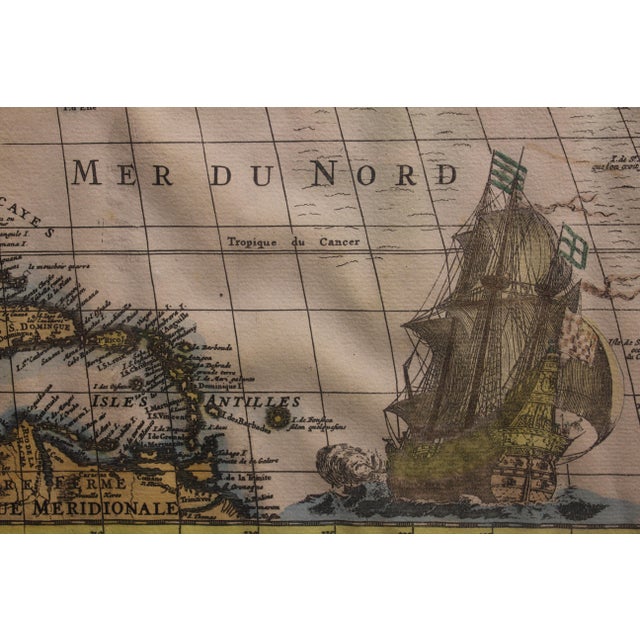 18th Century Traditional Engraving New Revised North America Map with ...