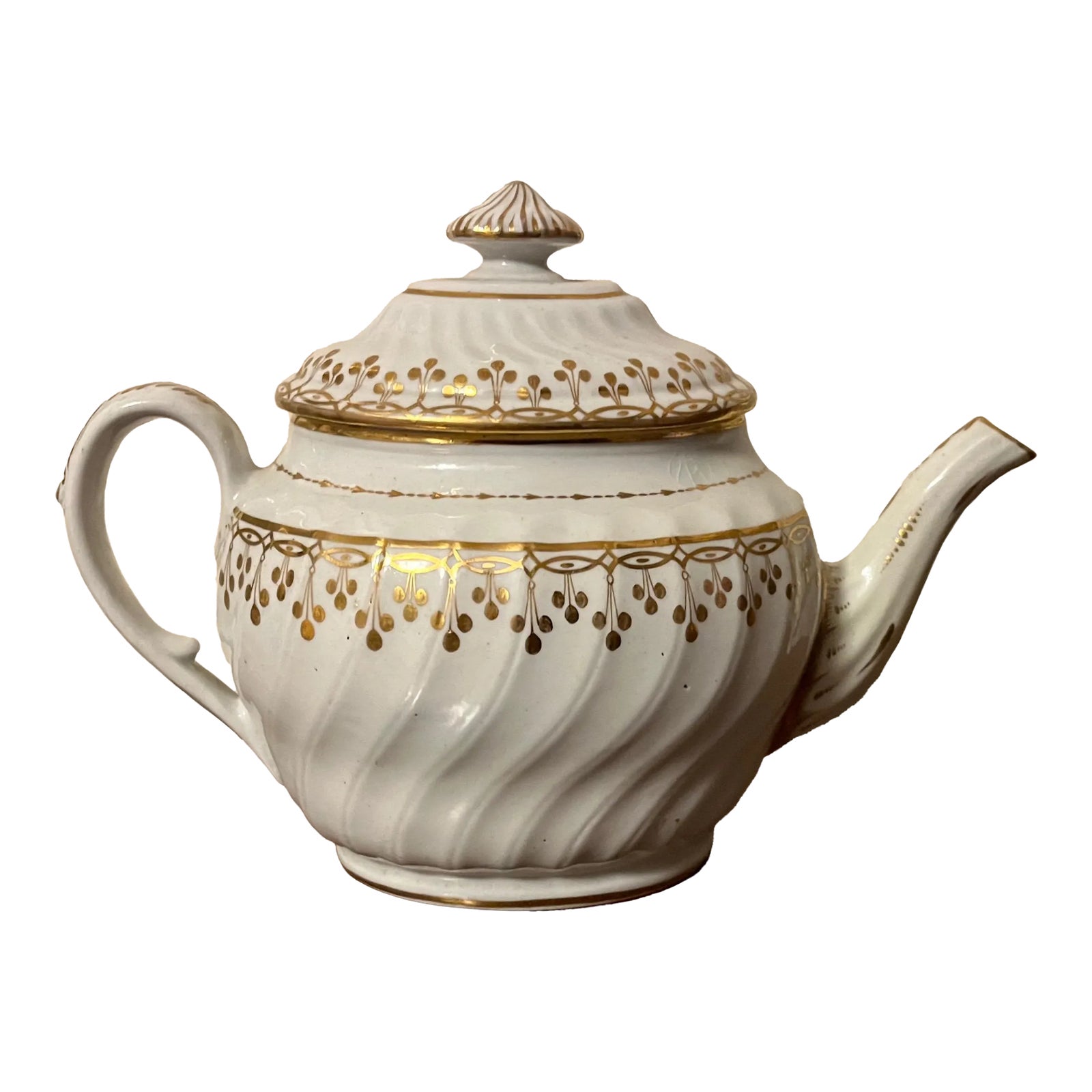 Antique Early 19th Century Chamberlain's Worcester Porcelain Tea Pot ...