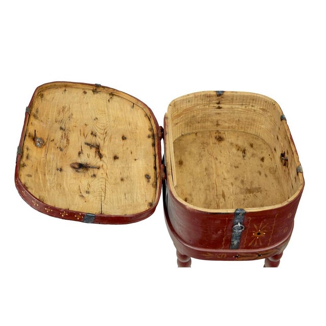 Swedish Shaped Box on Stand, 1850s | Chairish