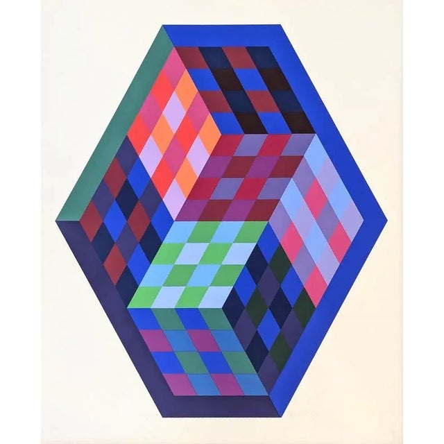 Victor Vasarely, Tridim, 1969, Silkscreen | Chairish