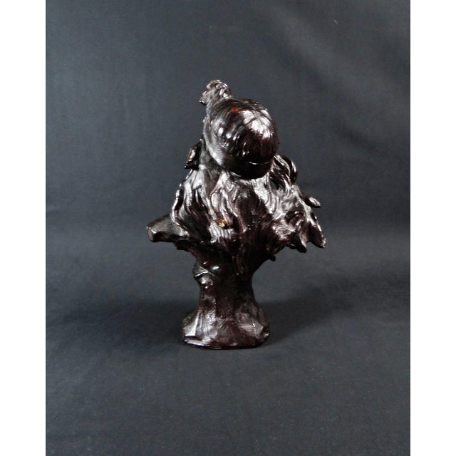 Art Nouveau Black Spelter Proof Bust of Cleopatra by Jean Foretay ...