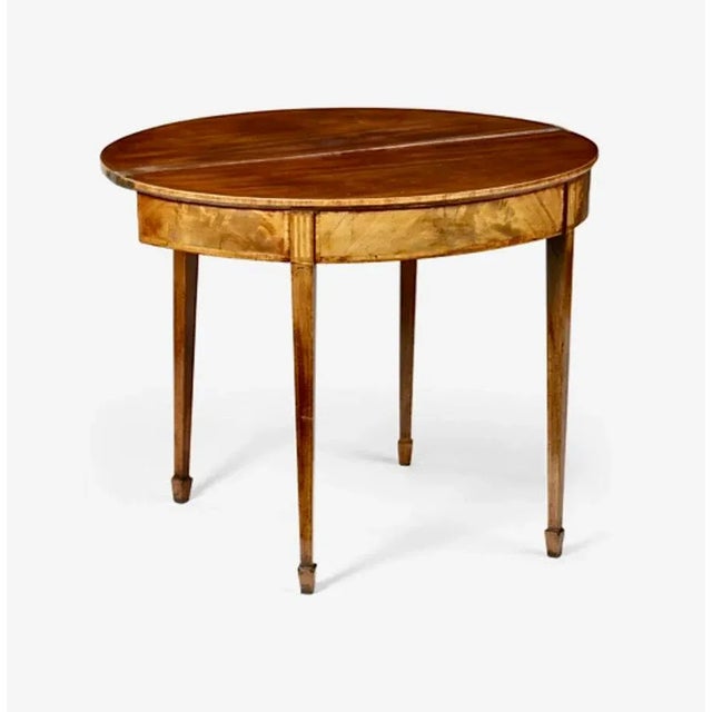 George III Mahogany Fold-Over Games Table | Chairish