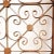 Large Wood Framed Iron Rosette Screen | Chairish