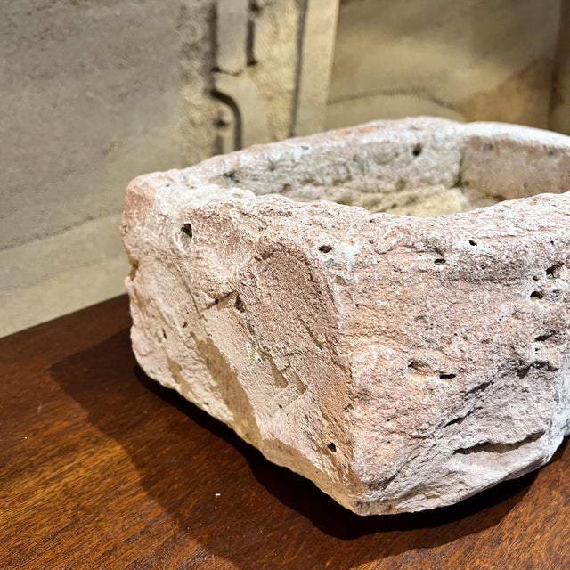 19th Century Hand Carved Limestone Trough Basin Planter Antique Farm ...