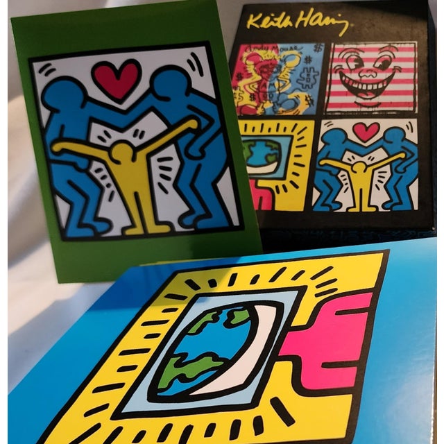 Keith Haring Pop Shop Boxed Notecards - 16 Cards/Envelopes | Chairish
