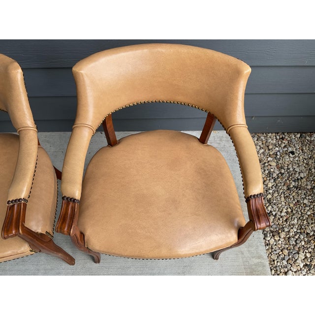 1980s Pair of Vintage Leather Chairs | Chairish