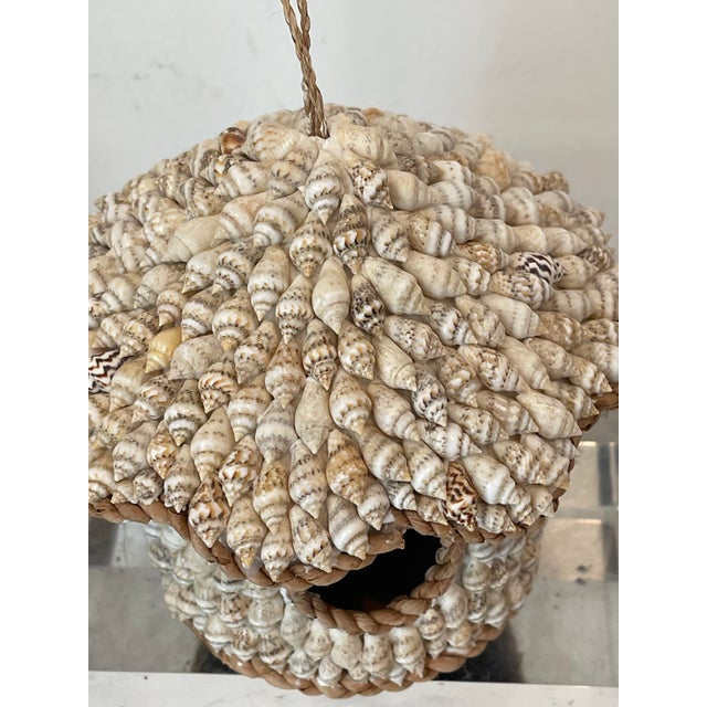 1950s Small Bird House Sea Shell Encrusted | Chairish
