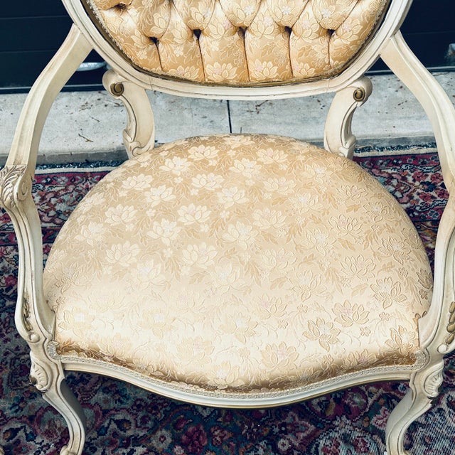French Rococo Louis XV Style Asymmetrical Fauteil Arm Chairs - a Pair ...