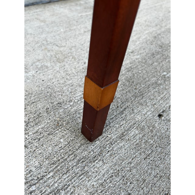 Vintage Baker Hepplewhite Style Mahogany Demilune Console or Entry ...