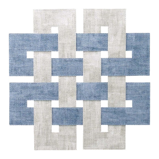 Celtic Ice Blue Placemats - Set of 4 | Chairish