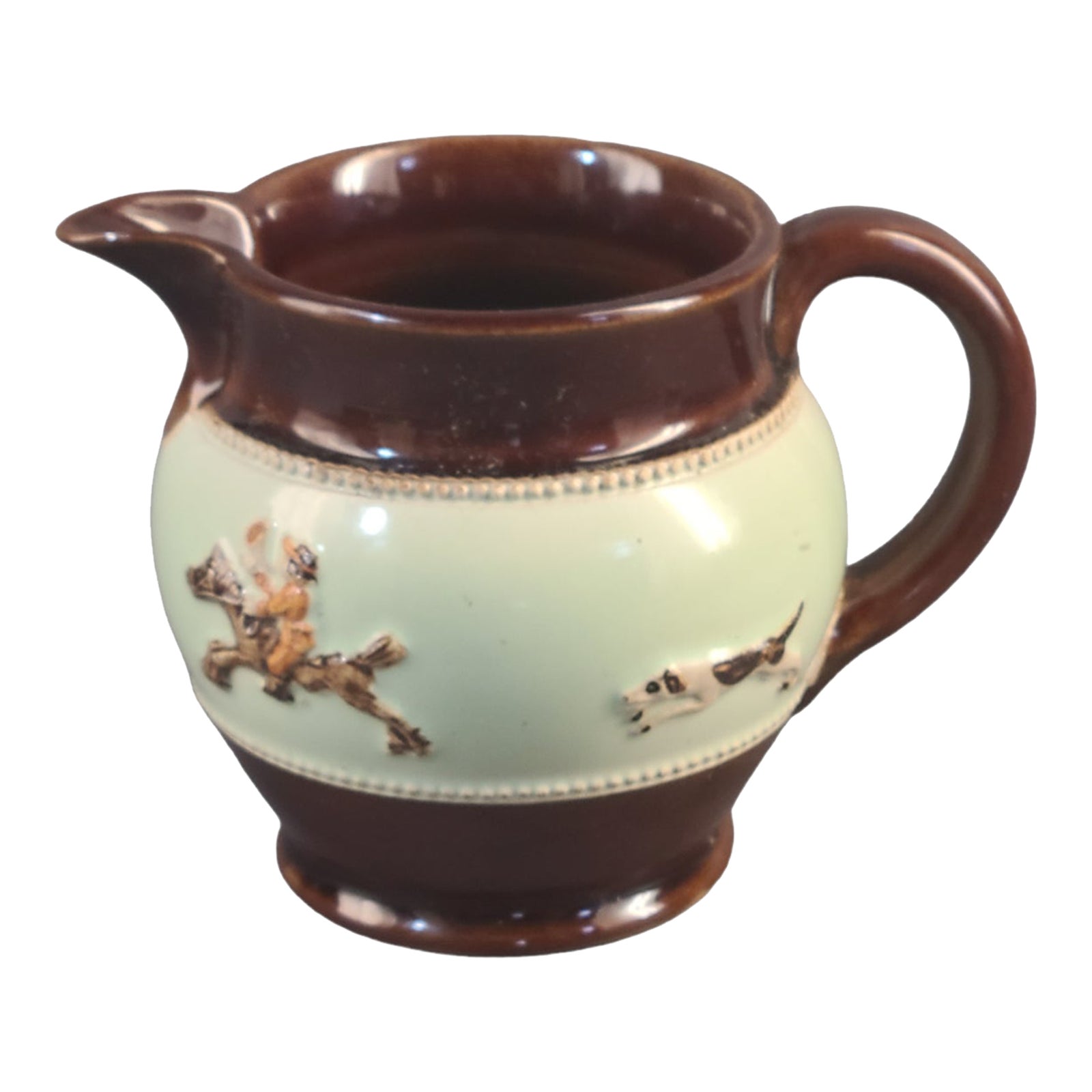 Mid 20th Century Bourne Denby Derby Pitcher Fox Hunting Scene England ...