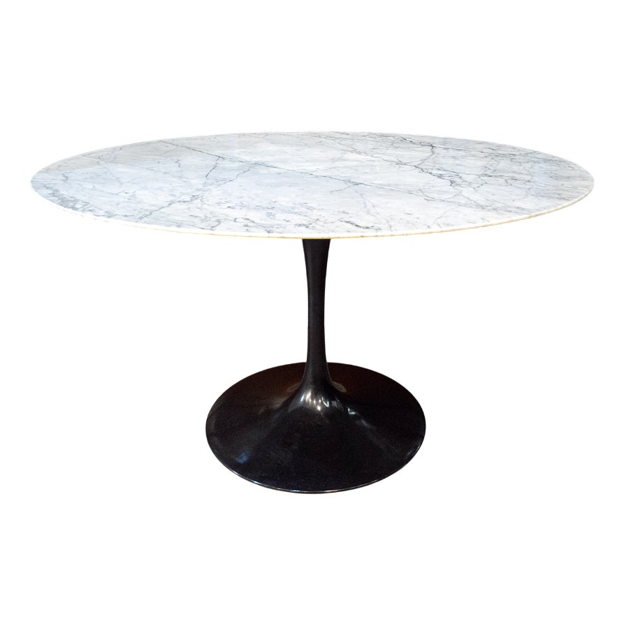 Tulip Oval Coffee Table with Marble Top by Eero Saarinen for Knoll ...