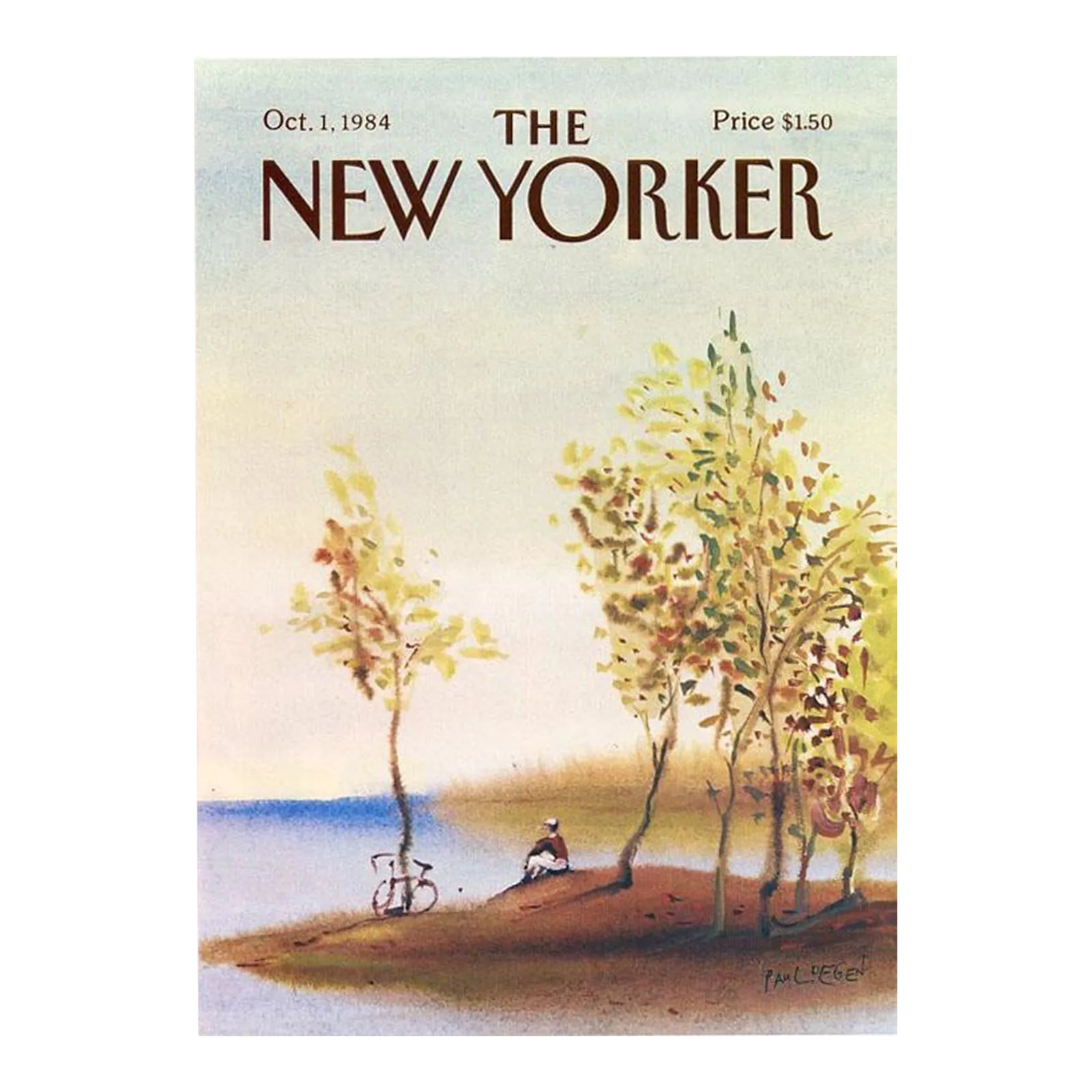 1984 Vintage New Yorker Cover, October 1 (Paul Degen), Original New ...