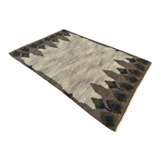 Swedish Flatweave Rug by Judith Johansson, 1950s | Chairish