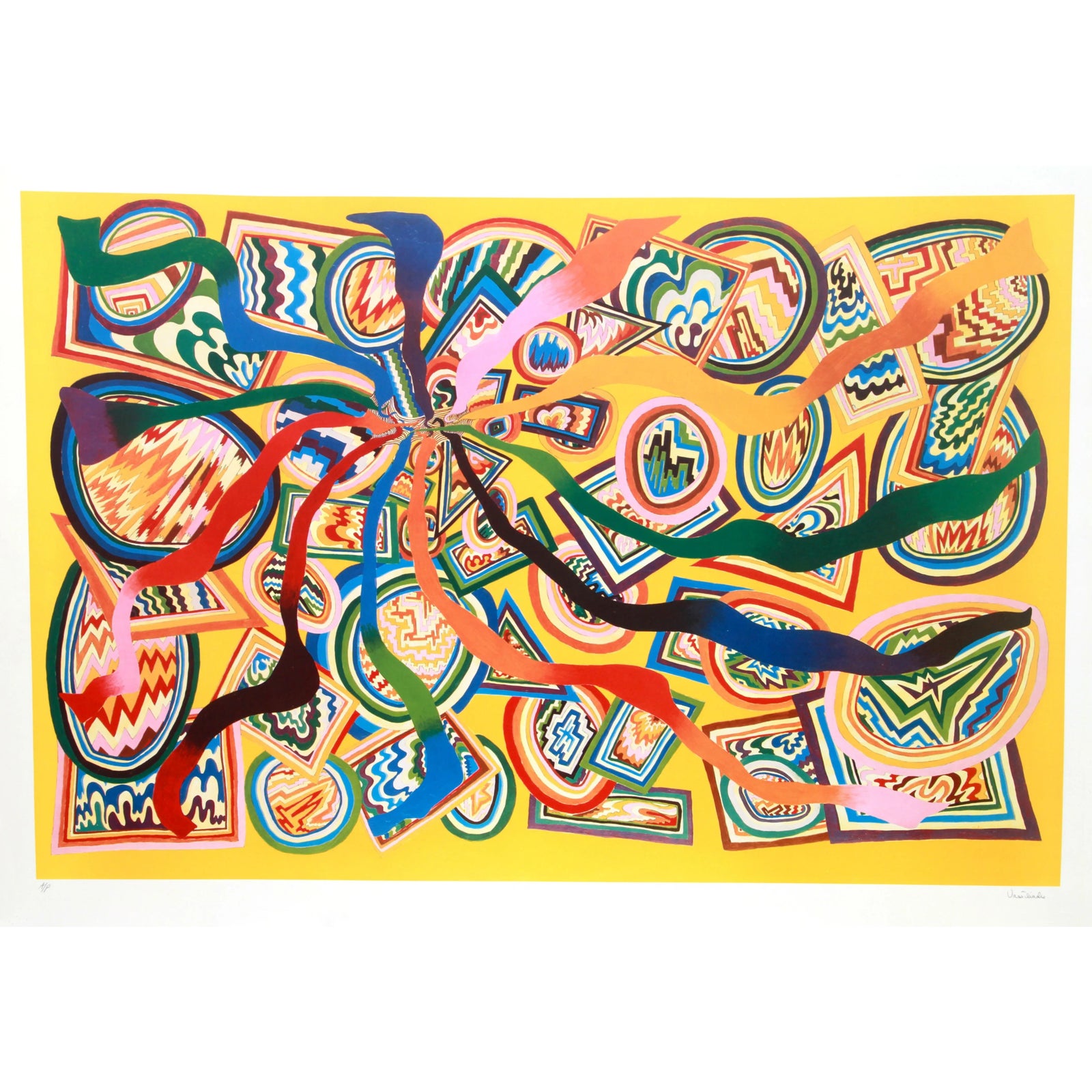 Stephen T. Vassiliades Chroma Contada #2 Litho | Chairish