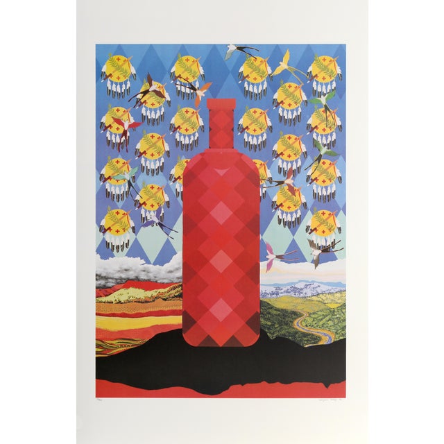Absolut Statehood: Oklahoma, Benjamin Harjo Jr. Lithograph | Chairish